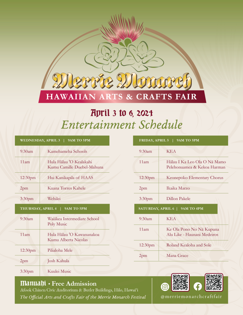 2024 Merrie Monarch Hawaiian Arts and Crafts Fair | Merrie Monarch